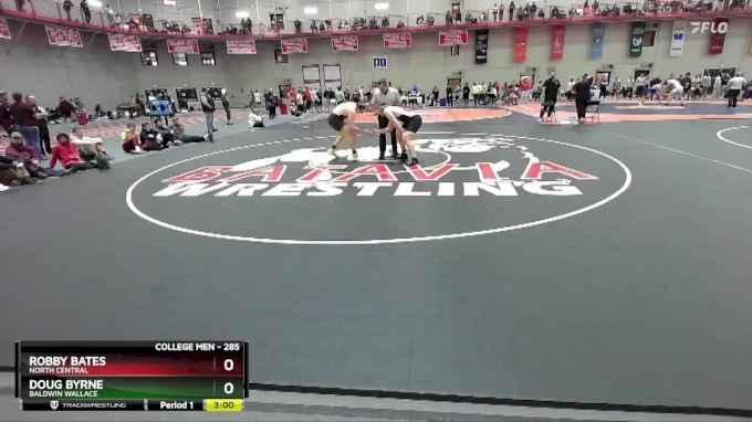 285 lbs Semifinal - Robby Bates, North Central vs Doug Byrne, Baldwin ...