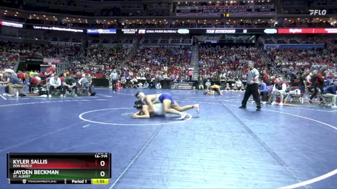1A-215 lbs Champ. Round 1 - Kyler Sallis, Don Bosco vs Jayden Beckman ...