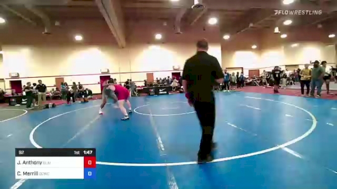 92 lbs Round Of 32 - Joshua Anthony, Blairstown Wrestling Club vs Cody ...