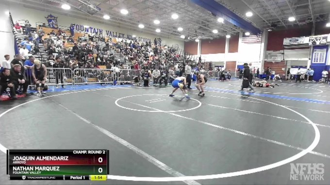 144 lbs Champ. Round 2 - Joaquin Almendariz, Arroyo vs Nathan Marquez, Fountain Valley