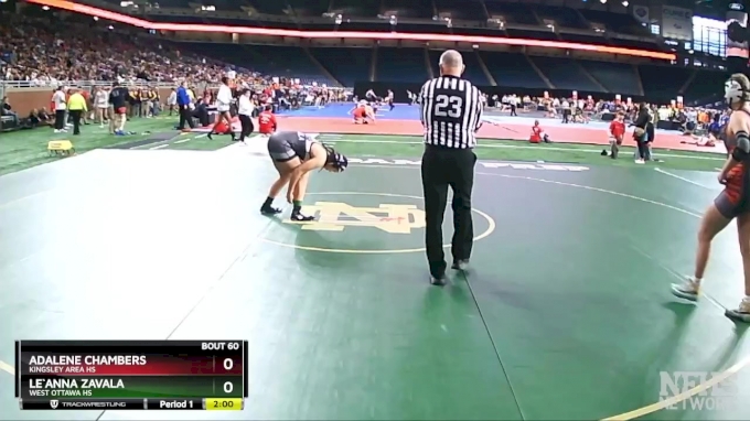 Girls-170 lbs Champ. Round 1 - Le`Anna Zavala, West Ottawa HS vs ...