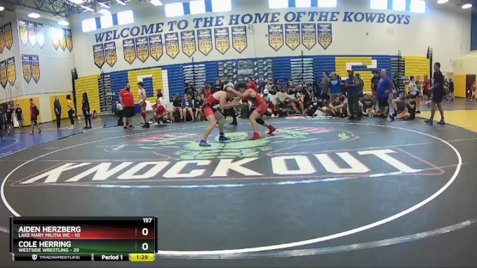 157 lbs Round 6 (8 Team) - Cole Herring, Westside Wrestling vs Aiden ...