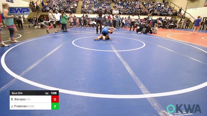 84 lbs Semifinal - Brayden Barajas, Grove Takedown Club vs Jagger ...
