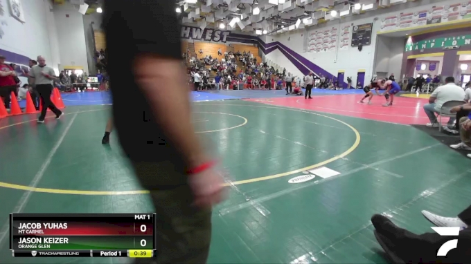 165 Boys Cons. Round 3 - Jacob Yuhas, Mt Carmel vs Jason Keizer, Orange ...