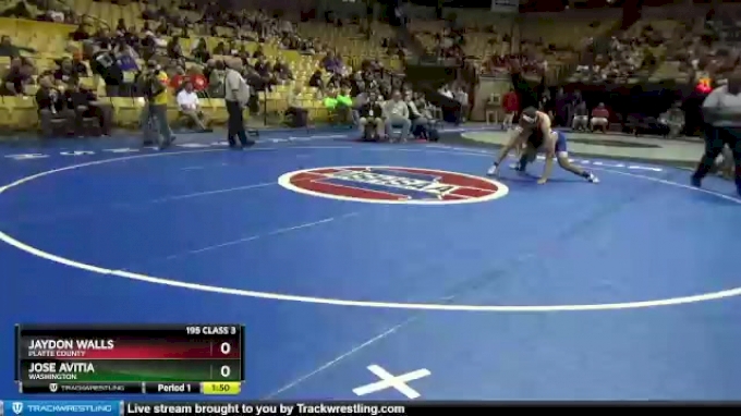 195 lbs Champ. Round 1 - Jaydon Walls, Platte County vs Jose Avitia ...