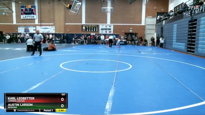 157 lbs Champ. Round 2 - Austin Larson, Bingham vs Karl Ledbetter ...