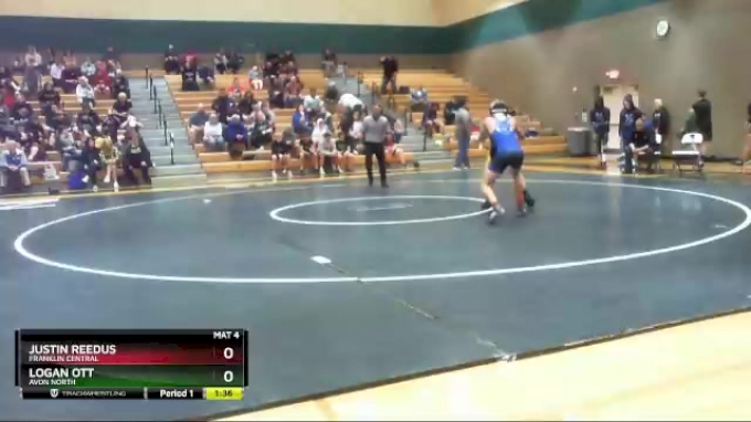 126 lbs Quarterfinal - Justin Reedus, Franklin Central vs Logan Ott ...