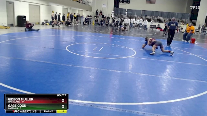 115 lbs Semis & 1st Wrestleback (8 Team) - Gideon Muller, Pine Island ...