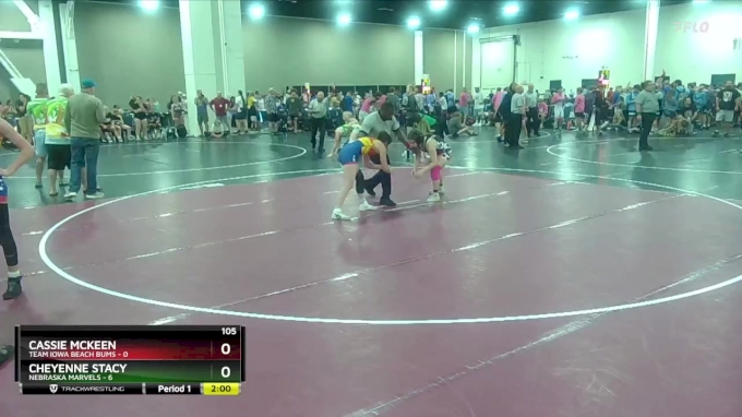 105 lbs Round 5 (8 Team) - Cheyenne Stacy, Nebraska Marvels vs Cassie ...