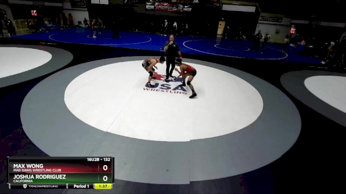 132 lbs Champ. Round 1 - Max Wong, Mad Dawg Wrestling Club vs Joshua Rodriguez, California