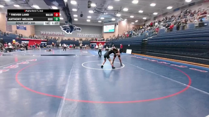 165 lbs Quarterfinal - Trever Land, Waller vs Anthony Nelson, Rockwall