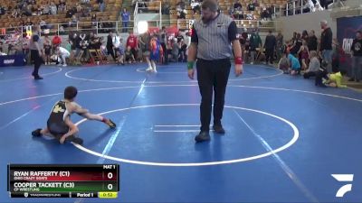 50 lbs Cons. Semi - Ryan Rafferty (c1), Ohio Crazy Goats vs Cooper ...