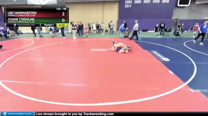 98 lbs Cons. Round 3 - Jay Hammarsten, Pinnacle Wrestling Club vs Chase ...