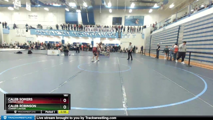 160 lbs Cons. Round 4 - Caleb Robinson, Corner Canyon vs Caleb Somers ...