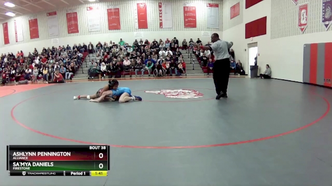 110 lbs Semifinal - Sa`mya Daniels, Firestone vs Ashlynn Pennington ...