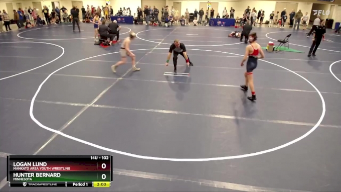 102 lbs Champ. Round 1 - Hunter Bernard, Minnesota vs Logan Lund ...