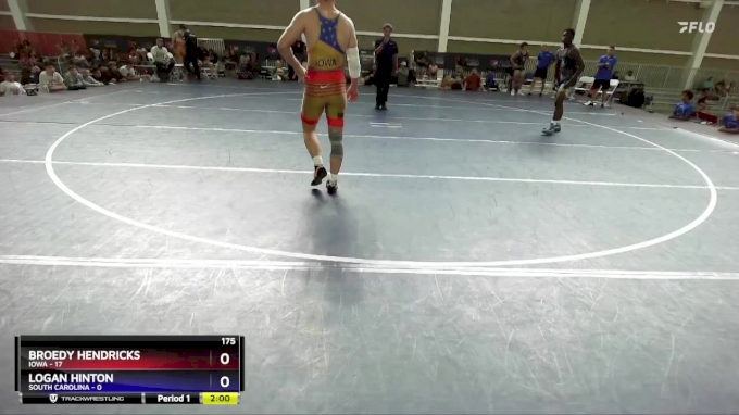 175 lbs Quarterfinals (8 Team) - Broedy Hendricks, Iowa vs Logan Hinton ...