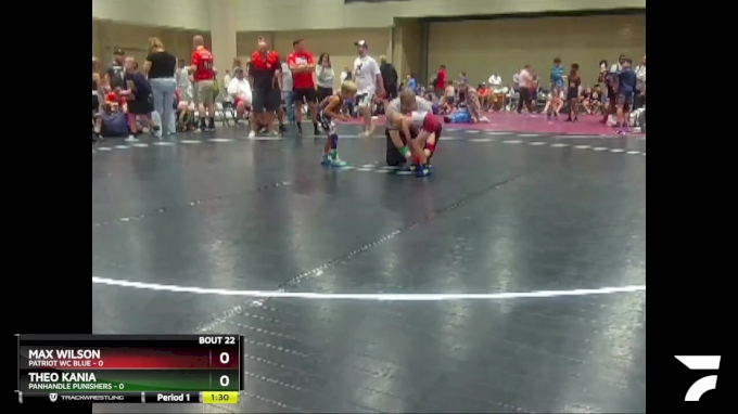 45 lbs Semis & Wb (16 Team) - Max Wilson, Patriot WC Blue vs Theo Kania ...