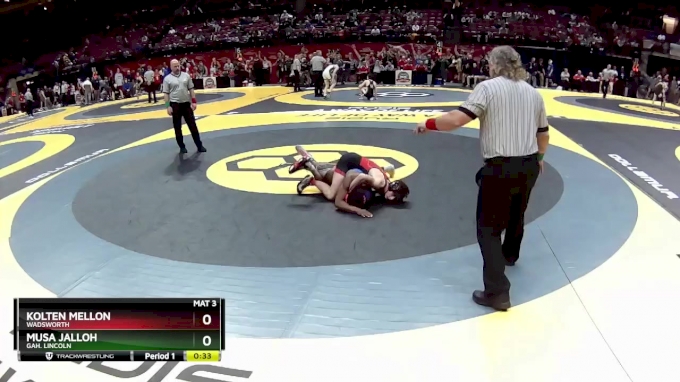 D1-126 lbs Cons. Round 1 - Kolten Mellon, Wadsworth vs Musa Jalloh, Gah ...