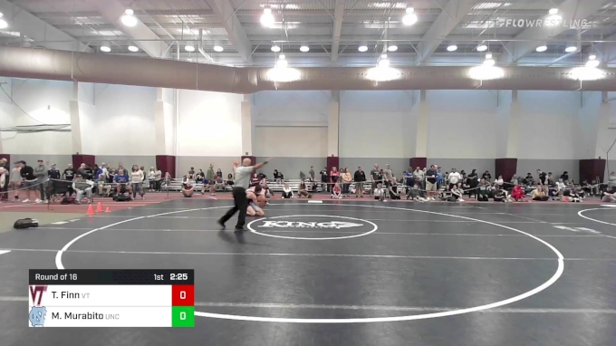 165 lbs Round Of 16 - Ty Finn, Virginia Tech vs Marcus Murabito, North ...