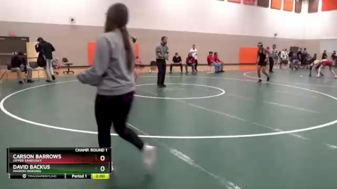 138 lbs Champ. Round 1 - Carson Barrows, Upper Sandusky vs David Backus ...