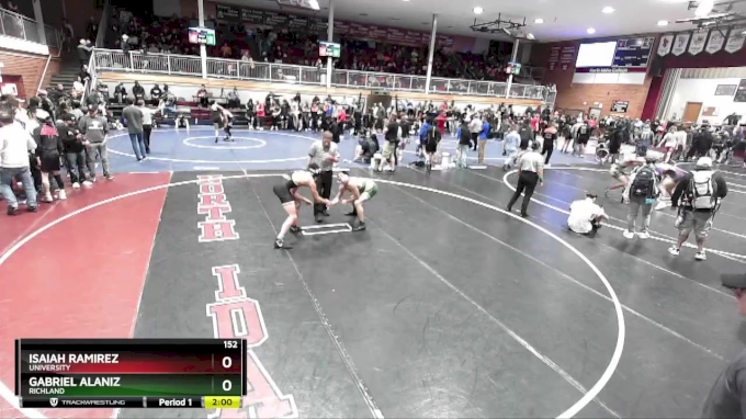 152 lbs Cons. Round 2 - Gabriel Alaniz, Richland vs Isaiah Ramirez ...