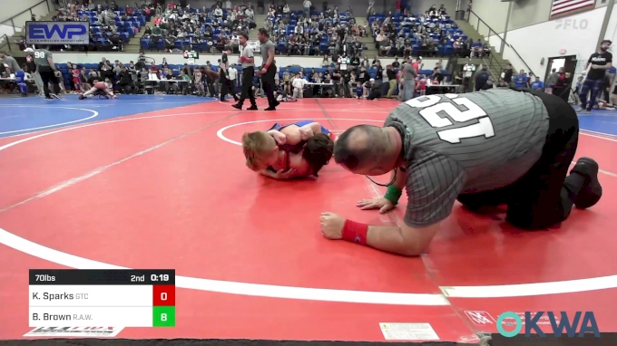 70 lbs Rr Rnd 1 - Luke Brant, Caney Valley Wrestling vs Colten Nutter ...