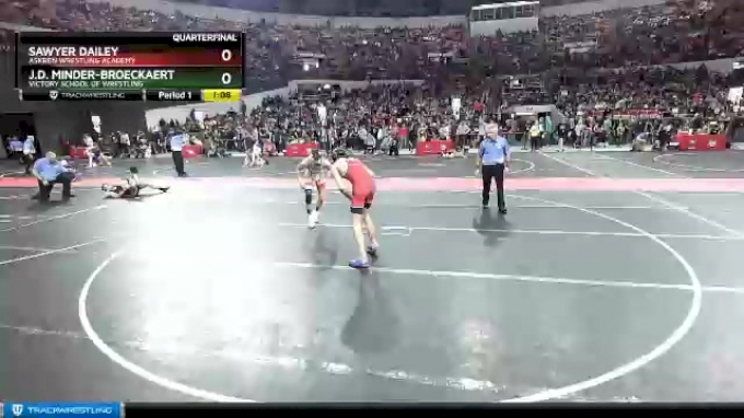 125 lbs Quarterfinal - J.D. Minder-Broeckaert, Victory School Of ...
