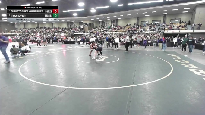 175 lbs Champ. Round 1 - Christopher Gutierrez, Clint Horizon vs Ryan ...