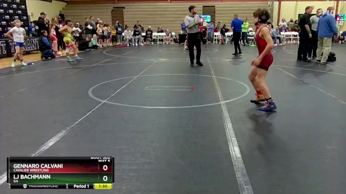 76 lbs Quarterfinal - Gennaro Calvani, Cavalier Wrestling vs LJ ...