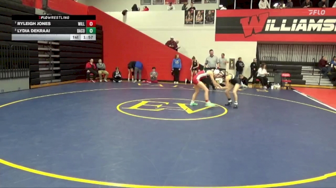 105 lbs Cons. Semi - Ryleigh Jones, Williamsburg vs Lydia DeKraai ...