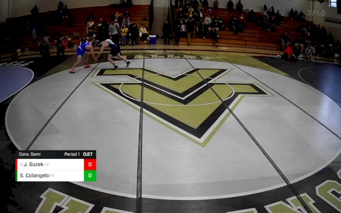 114 lbs Cons. Semi - Jake Guzek, South Park vs Sal Colangelo, Franklin ...