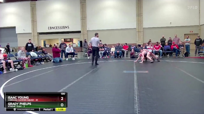 130 lbs Round 2 (6 Team) - Grady Phelps, Xtreme Team vs Isaac Young ...