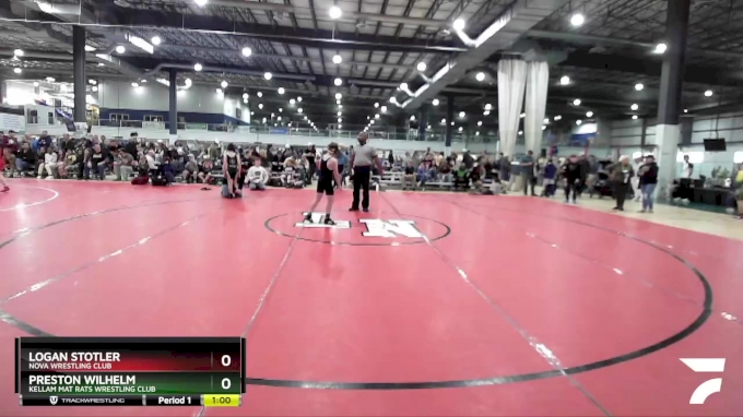 76 lbs Cons. Round 2 - Logan Stotler, NOVA Wrestling Club vs Preston ...