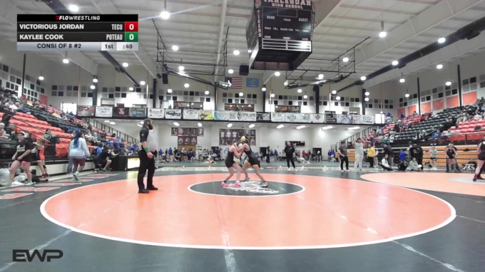 102 lbs Consi Of 8 #2 - Victorious Jordan, Tecumseh HS Girls vs Kaylee ...