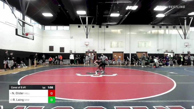 106 lbs Consi Of 8 #1 - Noah Glider, Hall vs Ryan Laing, Norwalk 106 lbs Consi Of 8 #1 - Noah Glider, Hall vs Ryan Laing, Norwalk
