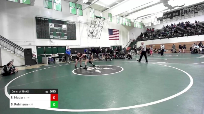 111 lbs Consi Of 16 #2 - Sheraz Madar, Etiwanda vs Brandi Robinson ...