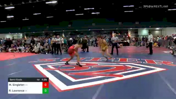 170 lbs Semifinal - Matthew Singleton, GA vs Rune Lawrence, PA
