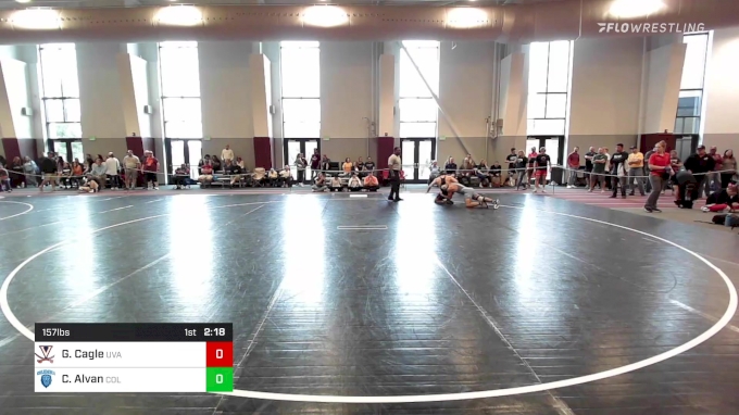 157 lbs Round Of 16 - Gavin Cagle, Virginia vs Cesar Alvan, Columbia