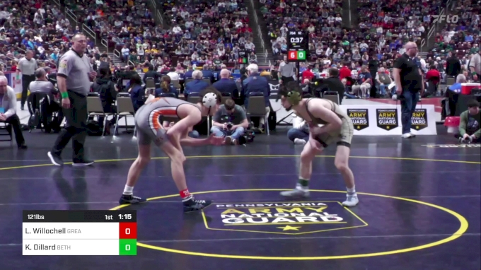 121 lbs Semifinal - Luke Willochell, Greater Latrobe vs Keanu Dillard ...