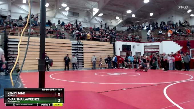 135 lbs Semifinal - Charisma Lawrence, Merrillville vs Kenidi Nine, Wawasee
