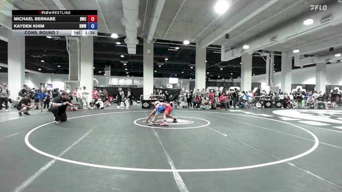 48 lbs Cons. Round 7 - Michael Bernabe, Dethrone Wrestling Club vs Kayden Khim, Red Wave Wrestling