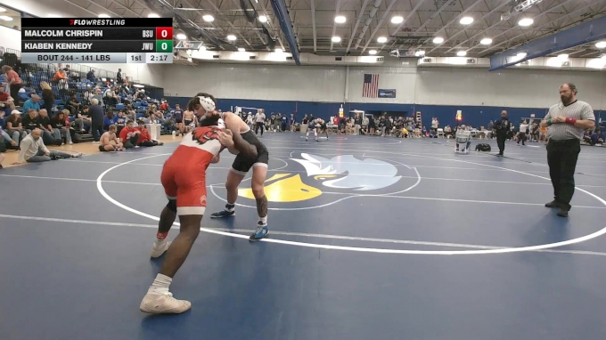 141 lbs Consi Of 8 #1 - Malcolm Chrispin, Bridgewater State vs Kiaben ...