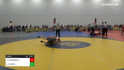 120 lbs Round Of 32 - Brycen Kowalsky, ME vs Logan Arnold, VA