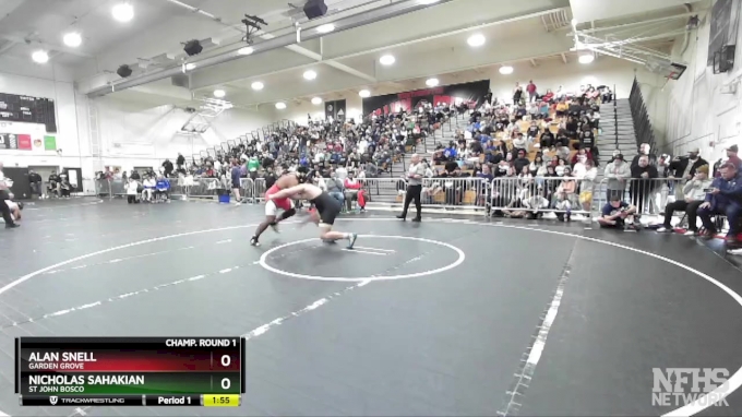 285 lbs Champ. Round 1 - Nicholas Sahakian, St John Bosco vs Alan Snell ...