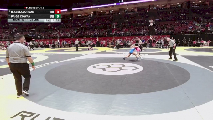 125 lbs Champ. Rd Of 16 - Isabela Jordan, Defiance vs Paige Cowan, East ...