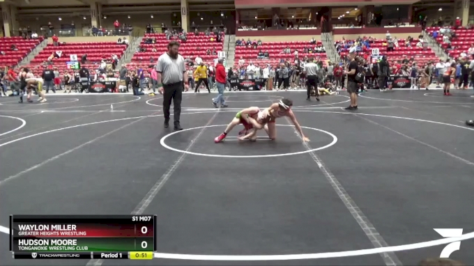 76 lbs Cons. Semi - Hudson Moore, Tonganoxie Wrestling Club vs Waylon ...