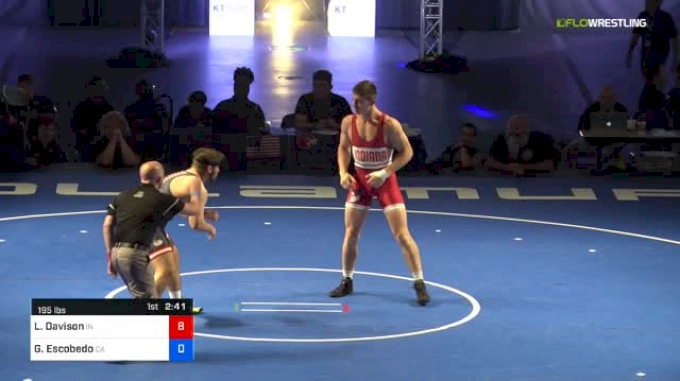 195 lbs Final - Lucas Davison, Indiana vs Guillermo Escobedo, California