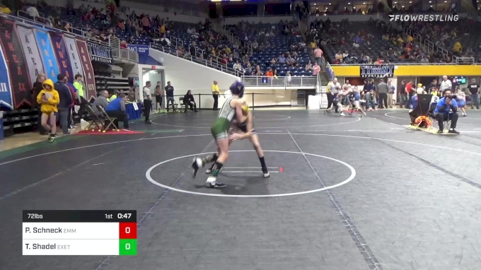 72 lbs Consolation - Peyton Schneck, Emmaus vs Taylor Shadel, Exeter