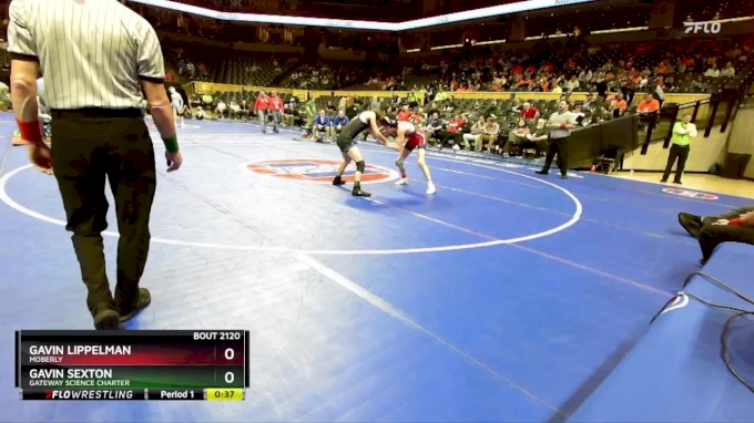 113 Class 2 lbs Cons. Round 1 - Gavin Lippelman, Moberly vs Gavin ...